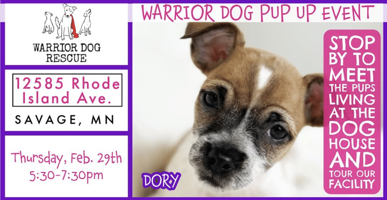 Pup Up Event at The Dog House! - Warrior Dog Rescue
